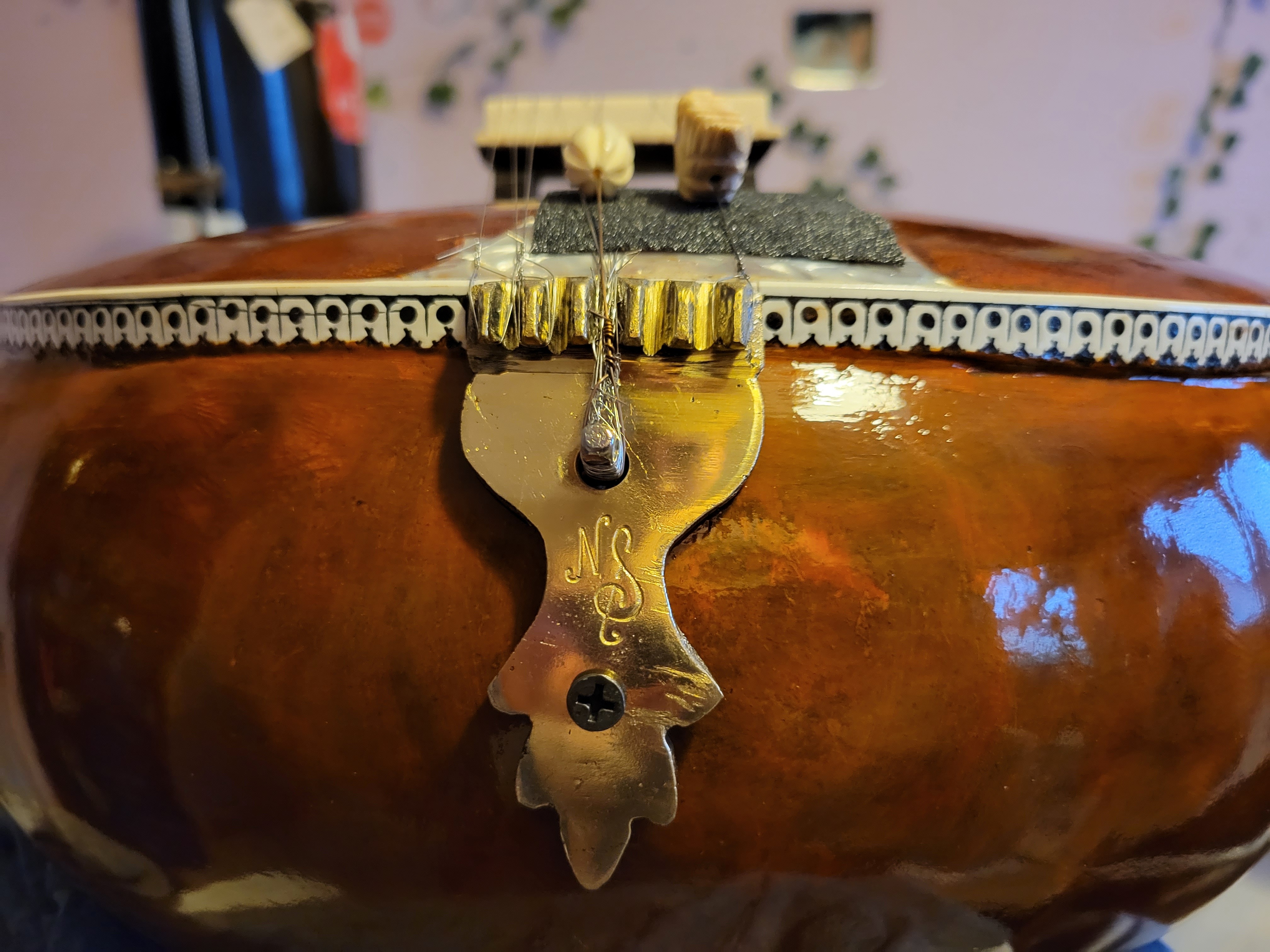 Travel Gandhar Pancham 3/4 size sitar - Toss Levy